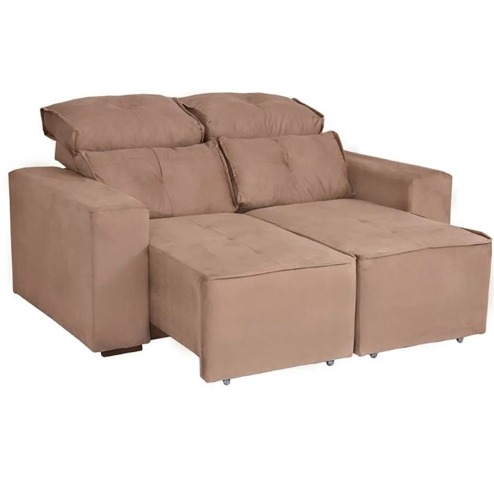 Lojas Merlin | Estofado Adapt 1,70m Retratil/ Reclinavel Marron